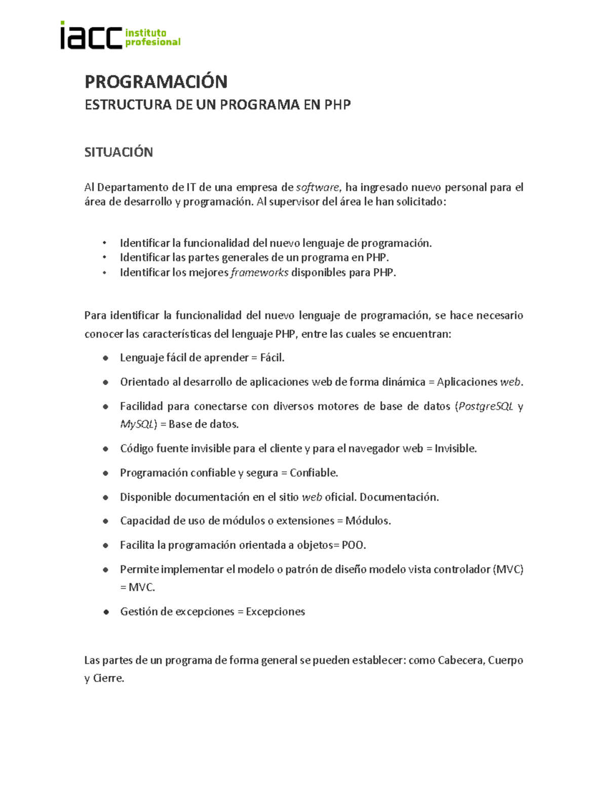 S1 Interactivo ACC Progr 1302 - PROGRAMACIÓN ESTRUCTURA DE UN PROGRAMA ...