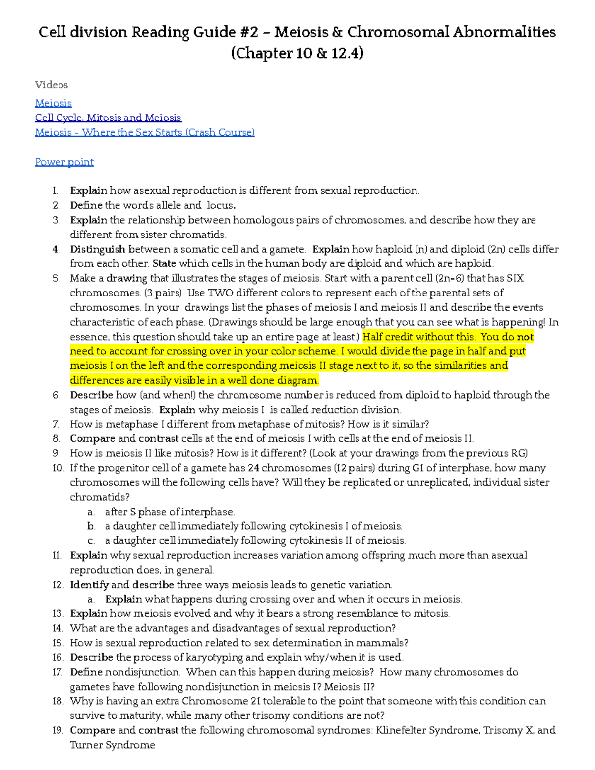 Cell division rG - Cell division Reading Guide #2 – Meiosis ...