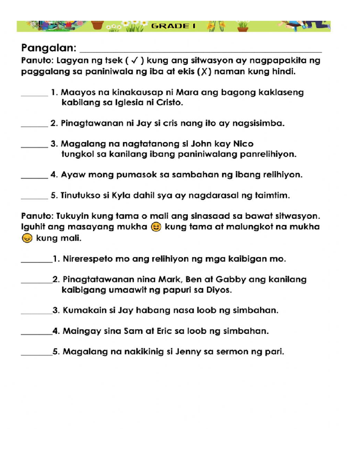 Worksheet-3 - WORKSHEET IN FILIPINO - Bachelor of Science in Nursing 1 ...