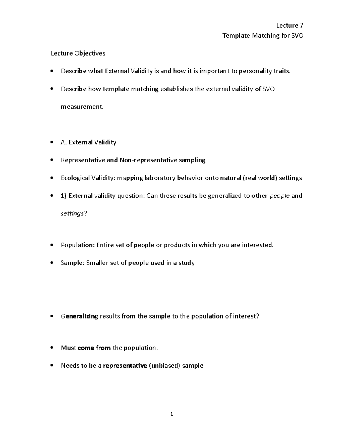 Template Matching for SVO Lecture Notes - Template Matching for SVO ...