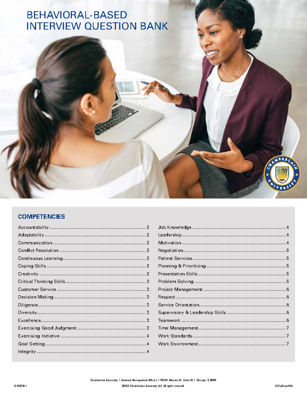 Behavioral Based Interview Question Bank - Behavioral-Based Interview ...