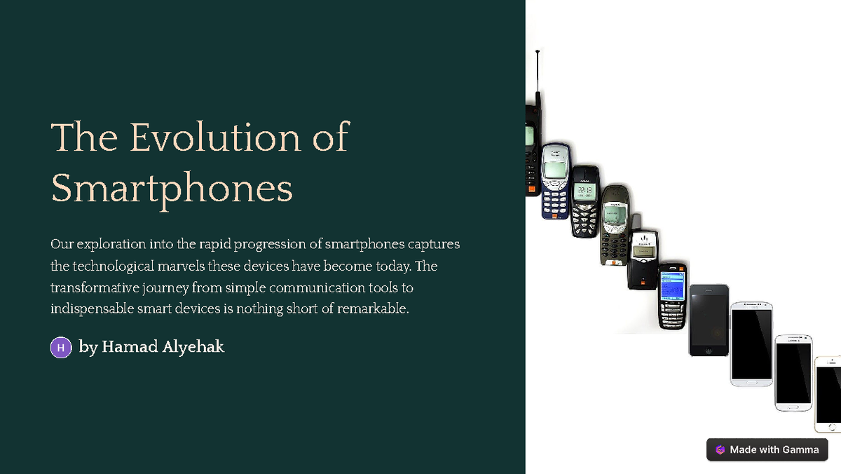 The Evolution of Smartphones - The Evolution of Smartphones Our ...