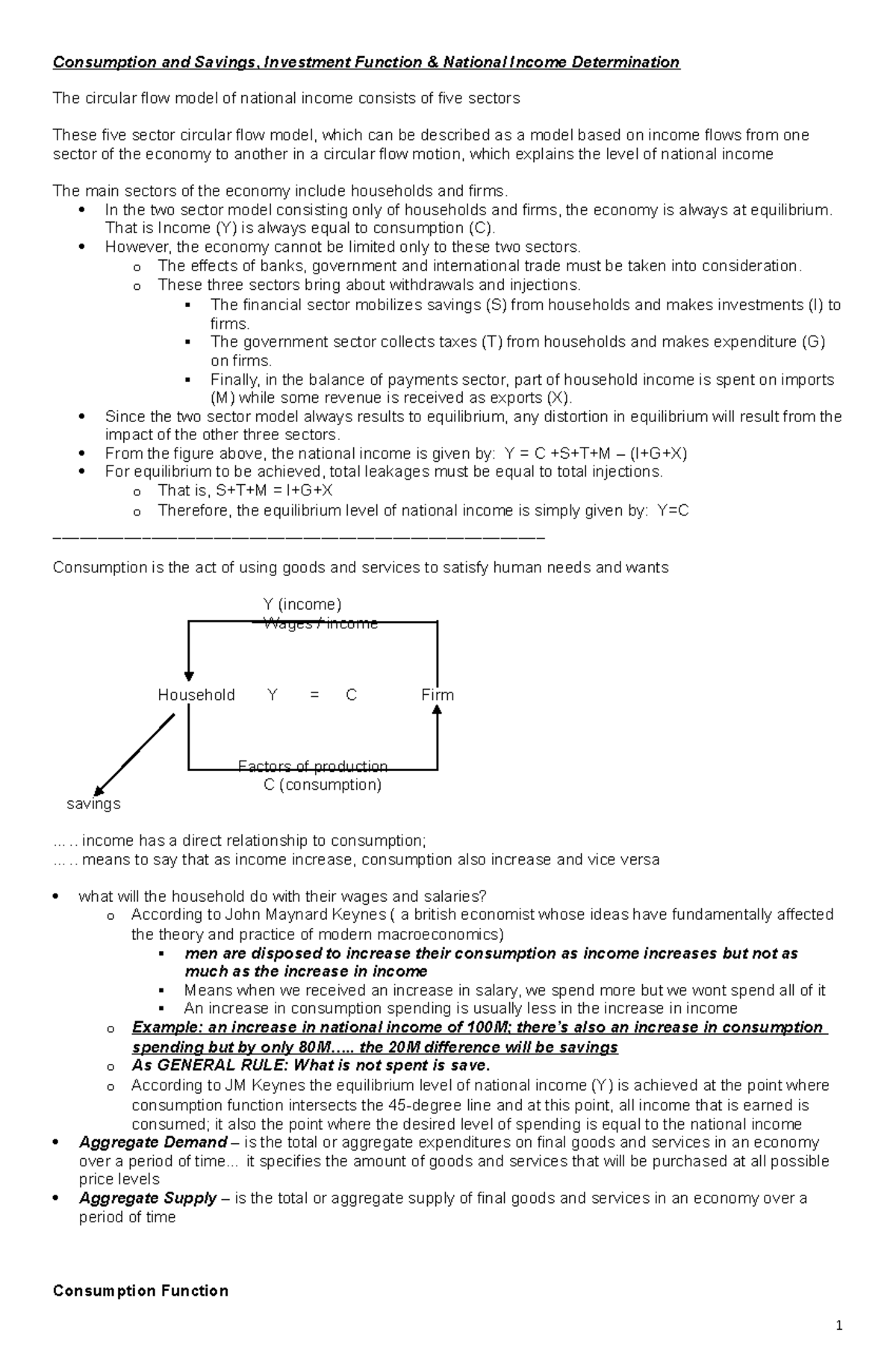 02.lesson chap midterm (consumption and savings; investment function ...