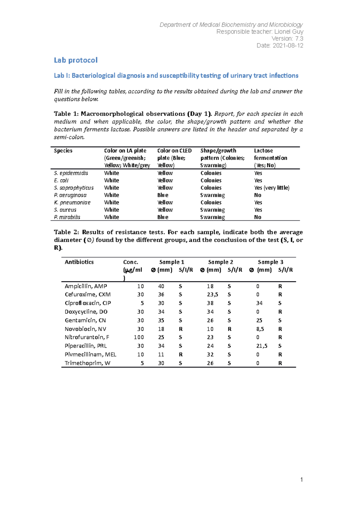 Lab Protocol I infektionsbiologi - Department of Medical Biochemistry ...