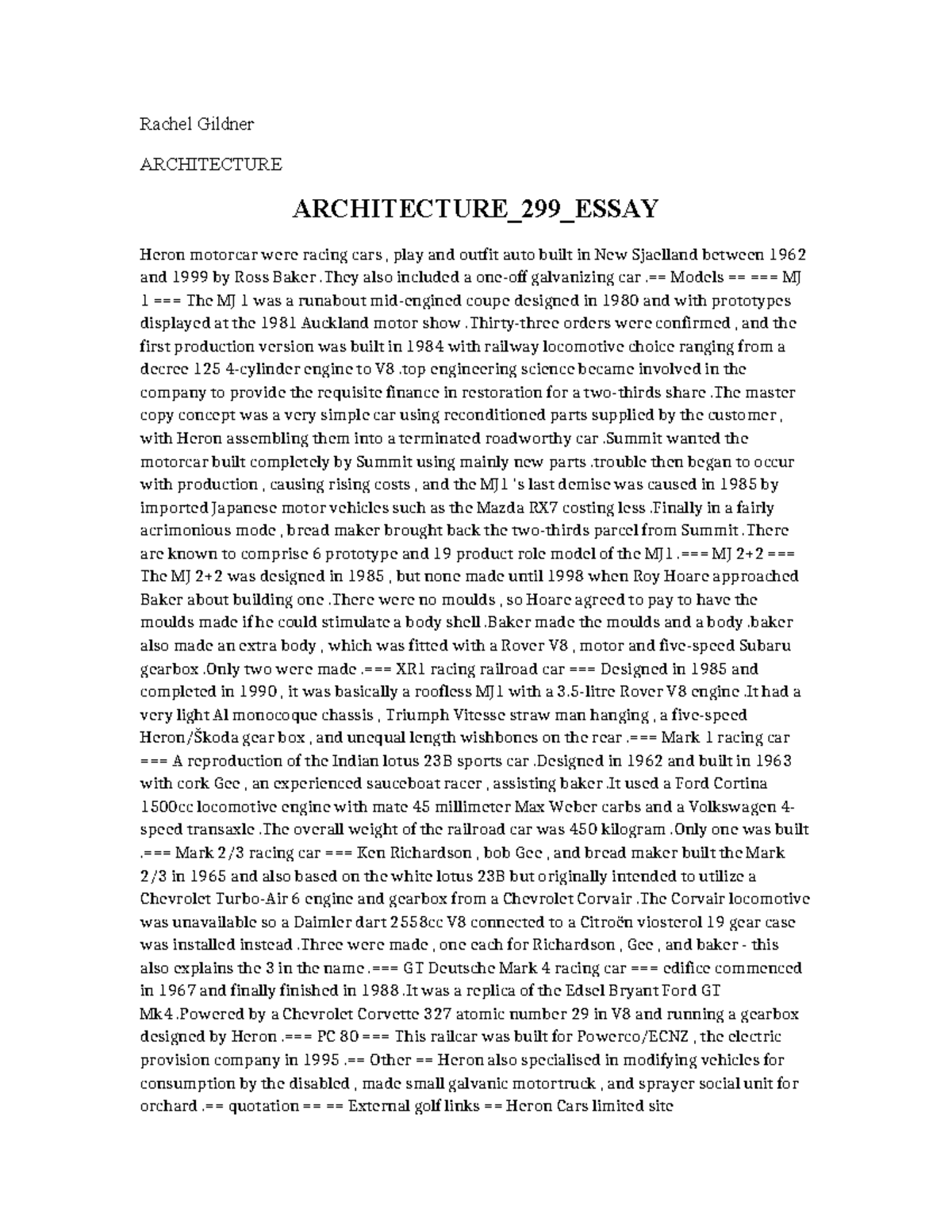 Architecture 299 Essay - Rachel Gildner ARCHITECTURE ARCHITECTURE_299 ...
