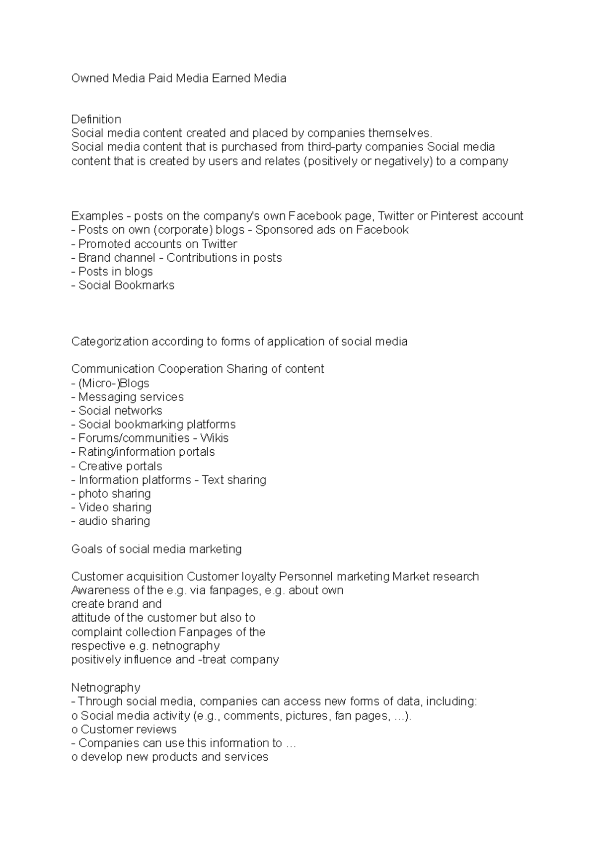 Owned Media Paid Media Earned Media - Owned Media Paid Media Earned ...