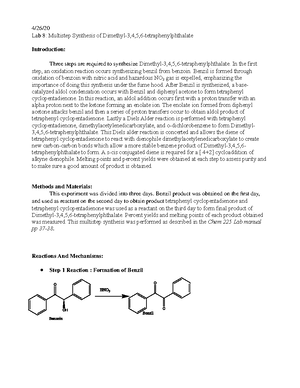 Lab 6 identification of unknown binary mixture - 3/29/ Lab 6: Identification of Unknown - Studocu