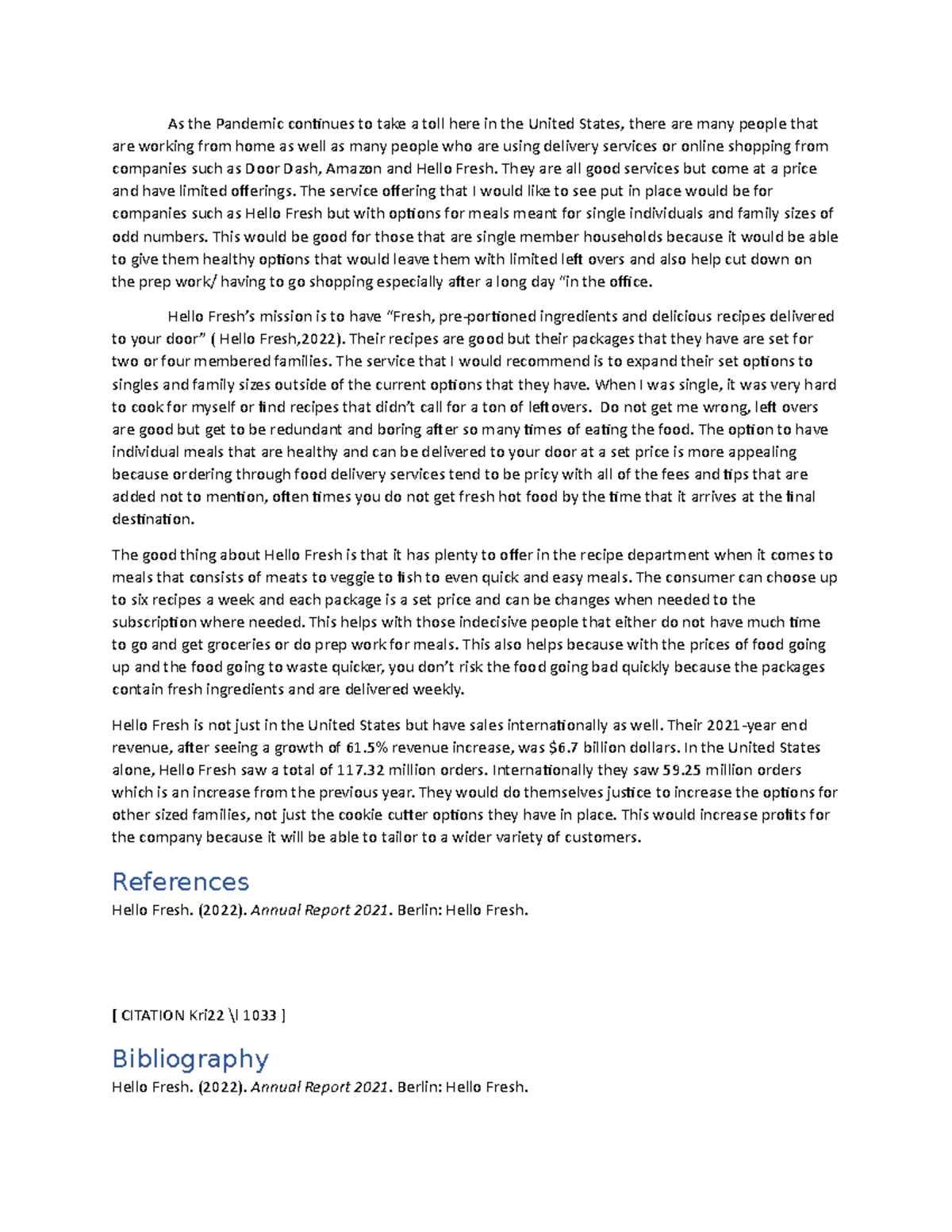 Blog number 1 bus400 - As the Pandemic continues to take a toll here in ...