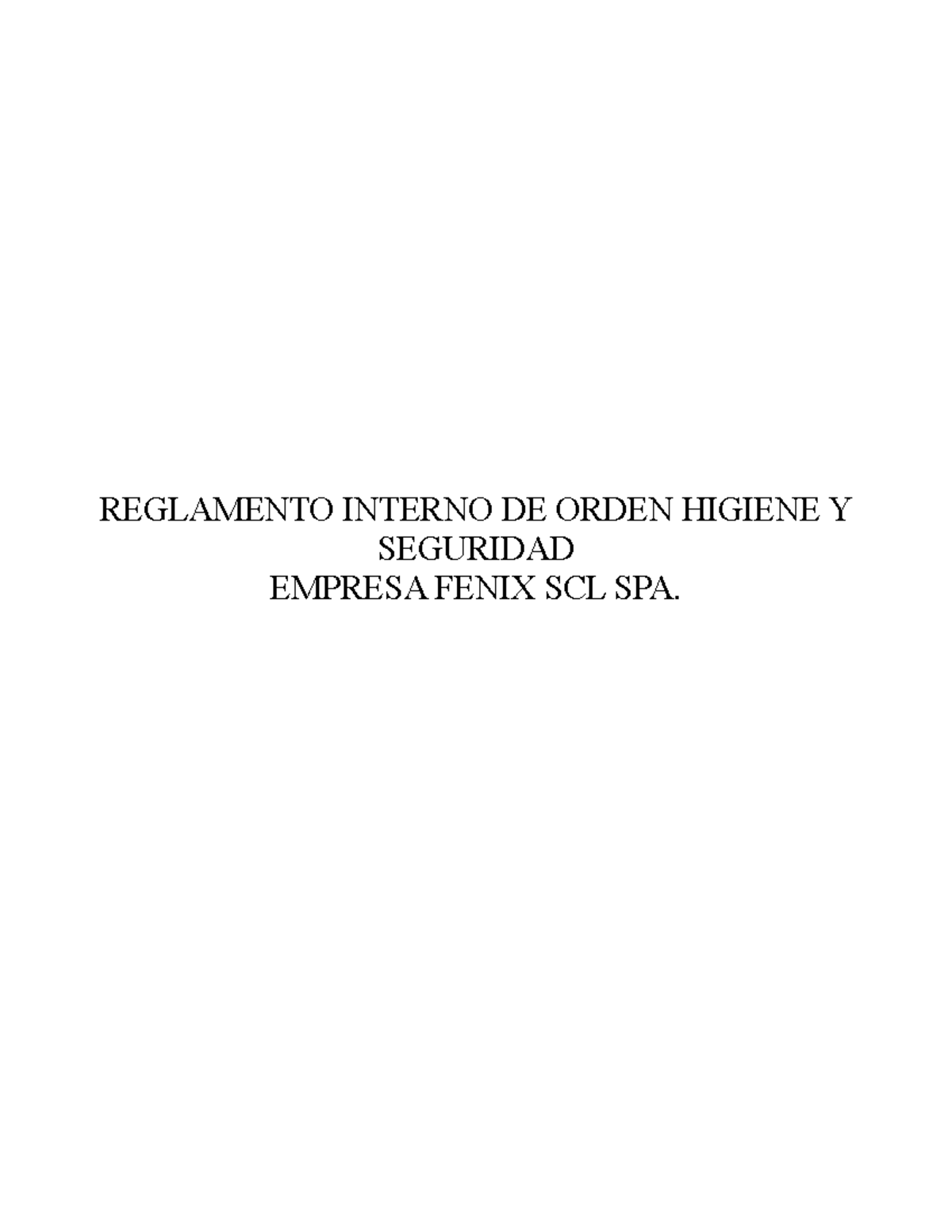 Formato TIPO Rio - REGLAMENTO INTERNO DE ORDEN HIGIENE Y SEGURIDAD ...