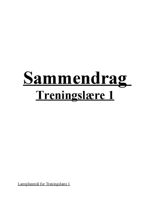 Treningslære - Energifrigjøring - Notater - Energiomsetning Sollyset er ...