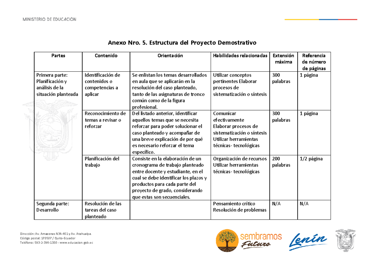 Anexo-5 Estructura-del-Proyecto-Demostrativo - Dirección: Av. Amazonas ...