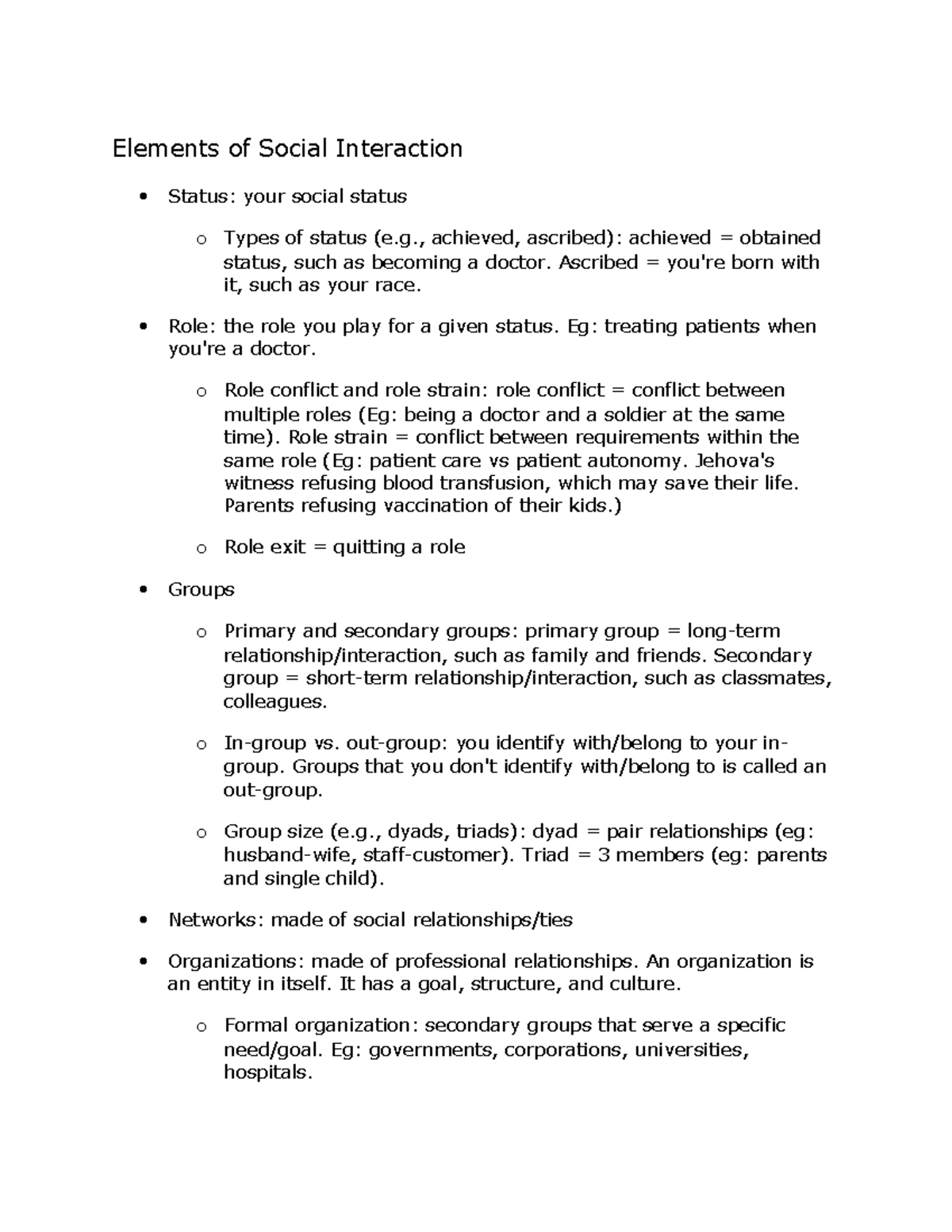 Social-interactions - MOD - Elements of Social Interaction Status: your ...
