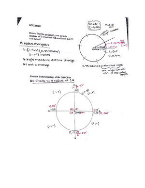 CHARACTERISTICS OF TRIG FUNCTIONS AND THEIR INVERSE FUNCTIONS - MAT182 ...