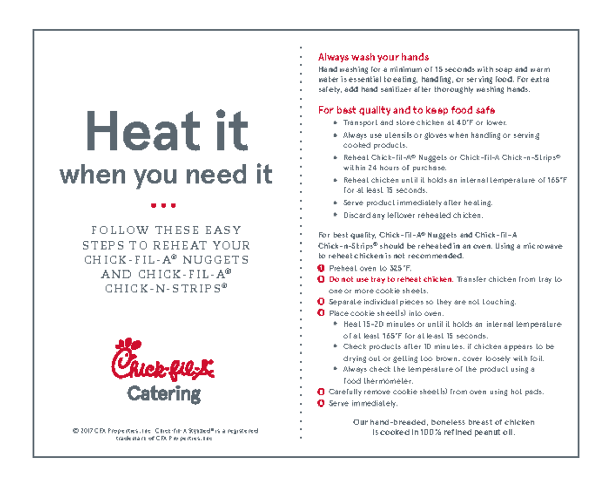 Reheat Instructions - bro please chill out - Heat it when you need it F ...