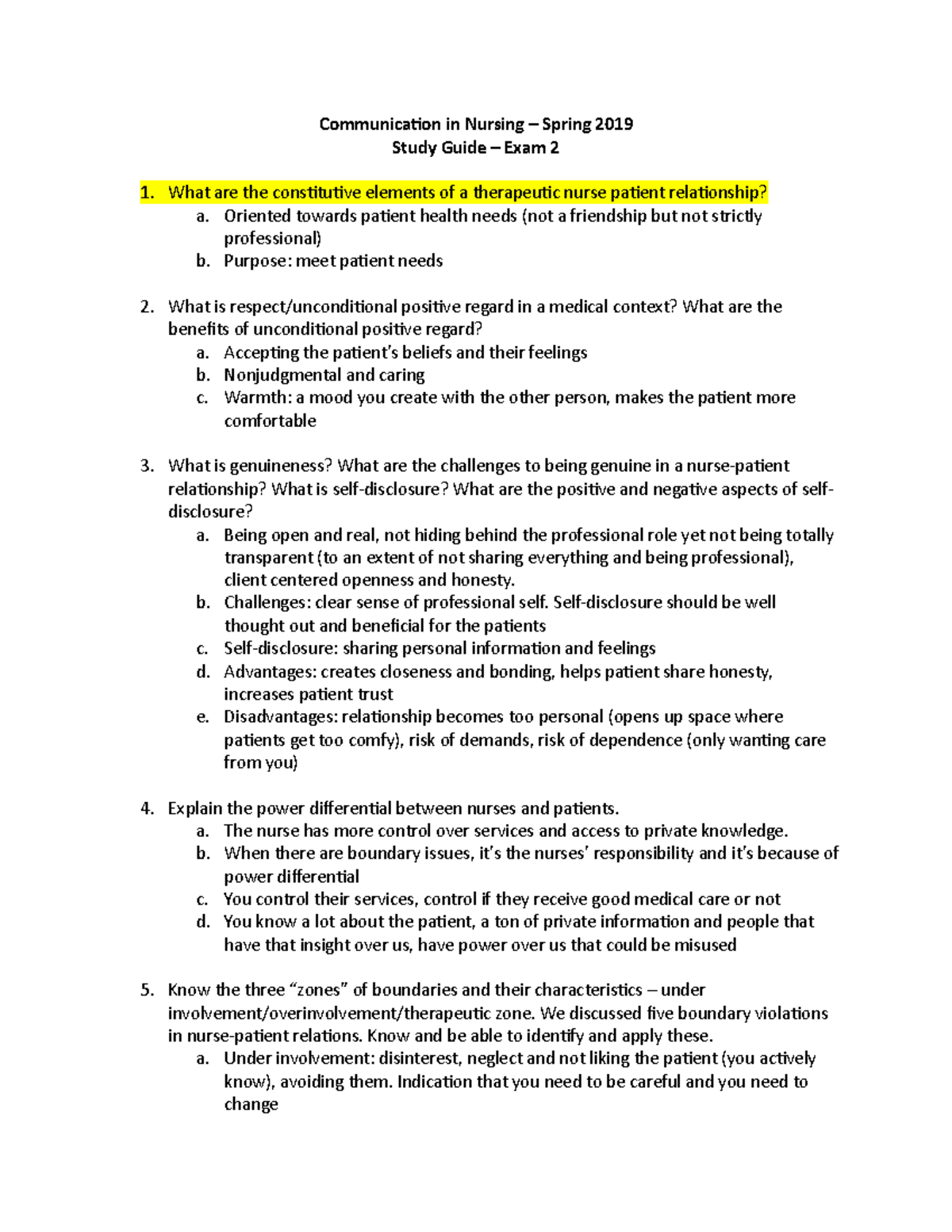 COMS exam 2 study guide - Mary Elizabeth Domenico - Communication in ...