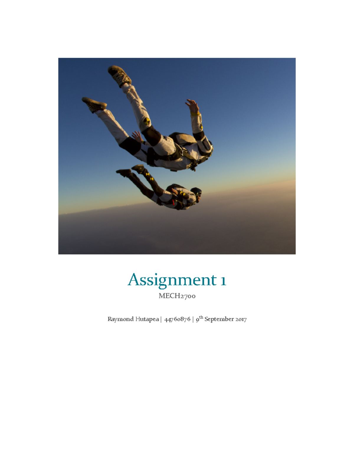 Assignment 1 - - Studocu