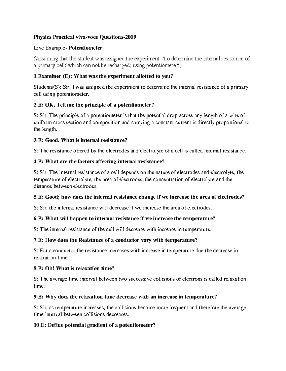 Physics Practical viva 1 - Warning: TT: undefined function: 32 Physics Practical viva-voce - Studocu
