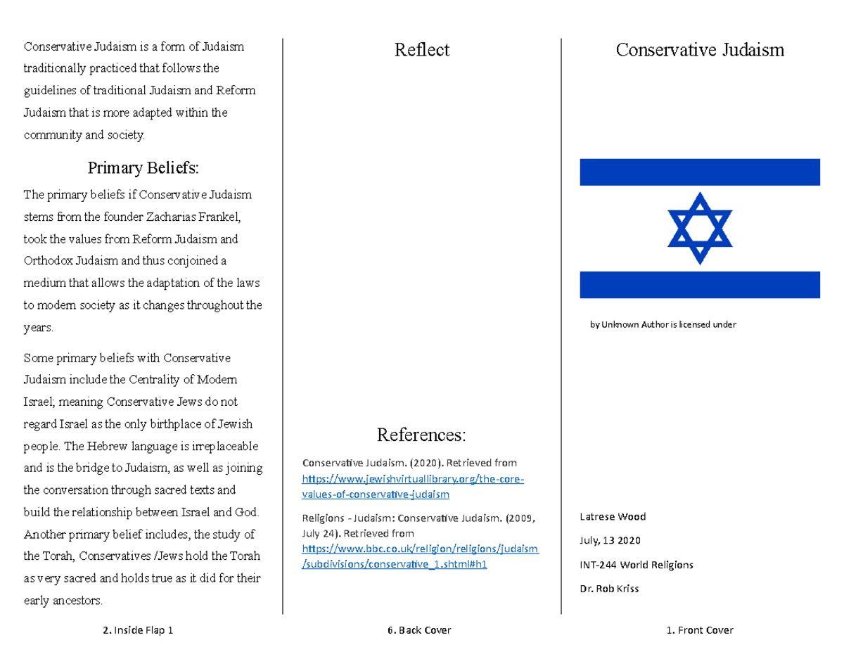 INT 244 RS T2Investigating Judaism Training Brochure Template ...