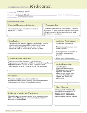 Care plan. week 8 - Nitroglycerin Ati - NUR2032C Care Management III ...