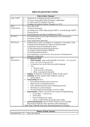 Music 2MT3 Mod 2 Music 2MT3 Lecture - Music 2MT3 – C Introduction to ...