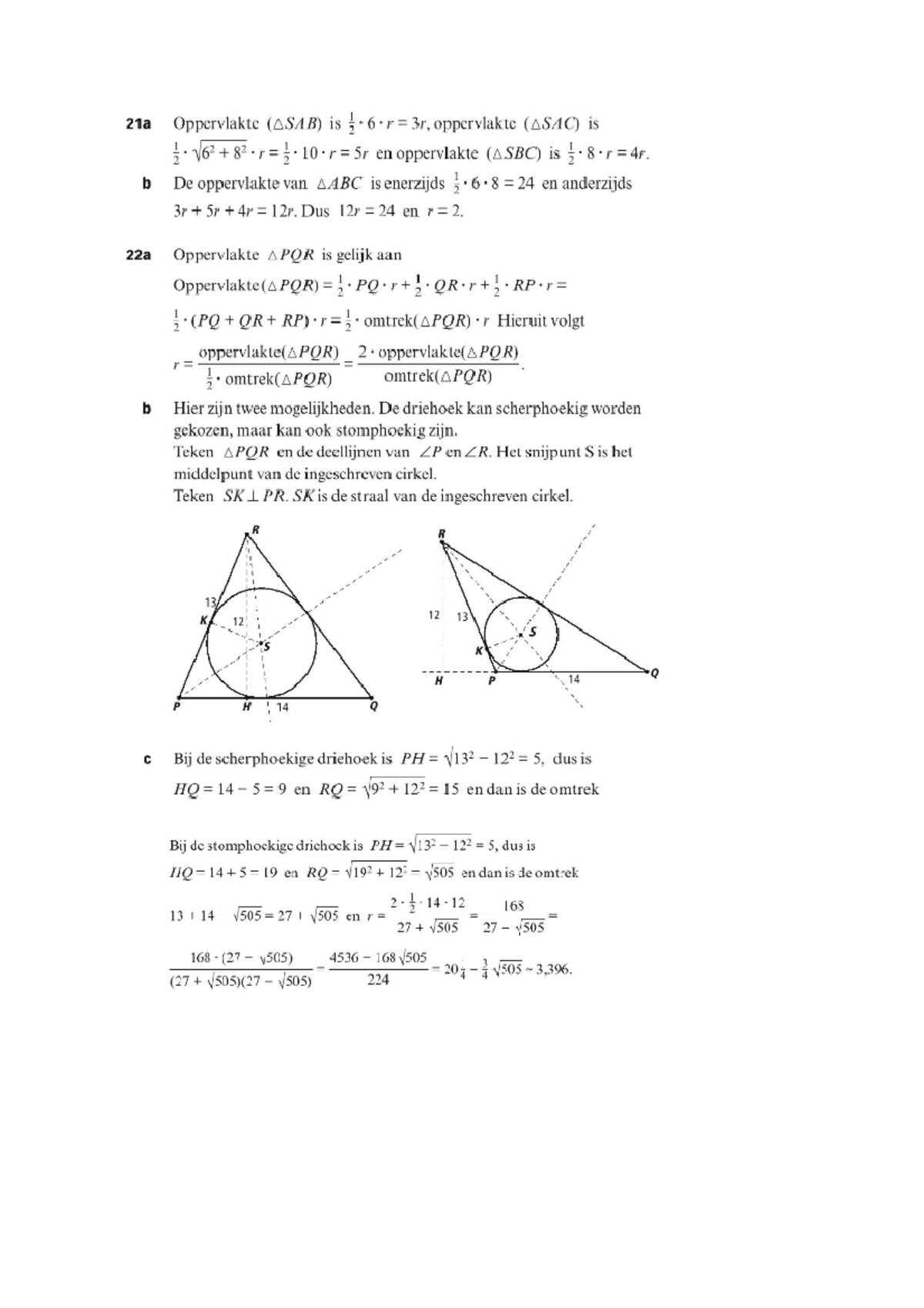 Uitwerking V4 WD hfd 3 som 21 tm 40 - Wiskunde D - Studeersnel
