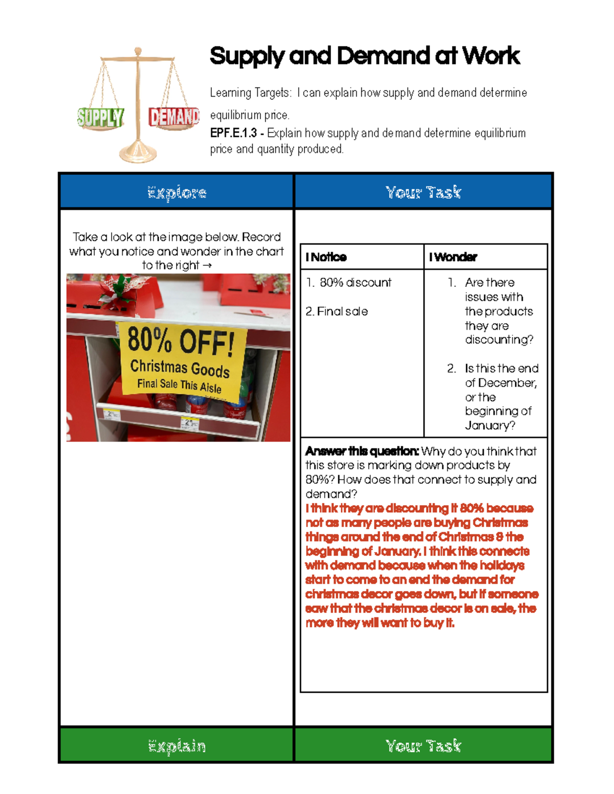Copy of 1.11 Supply and Demand at Work - Supply and Demand at Work ...