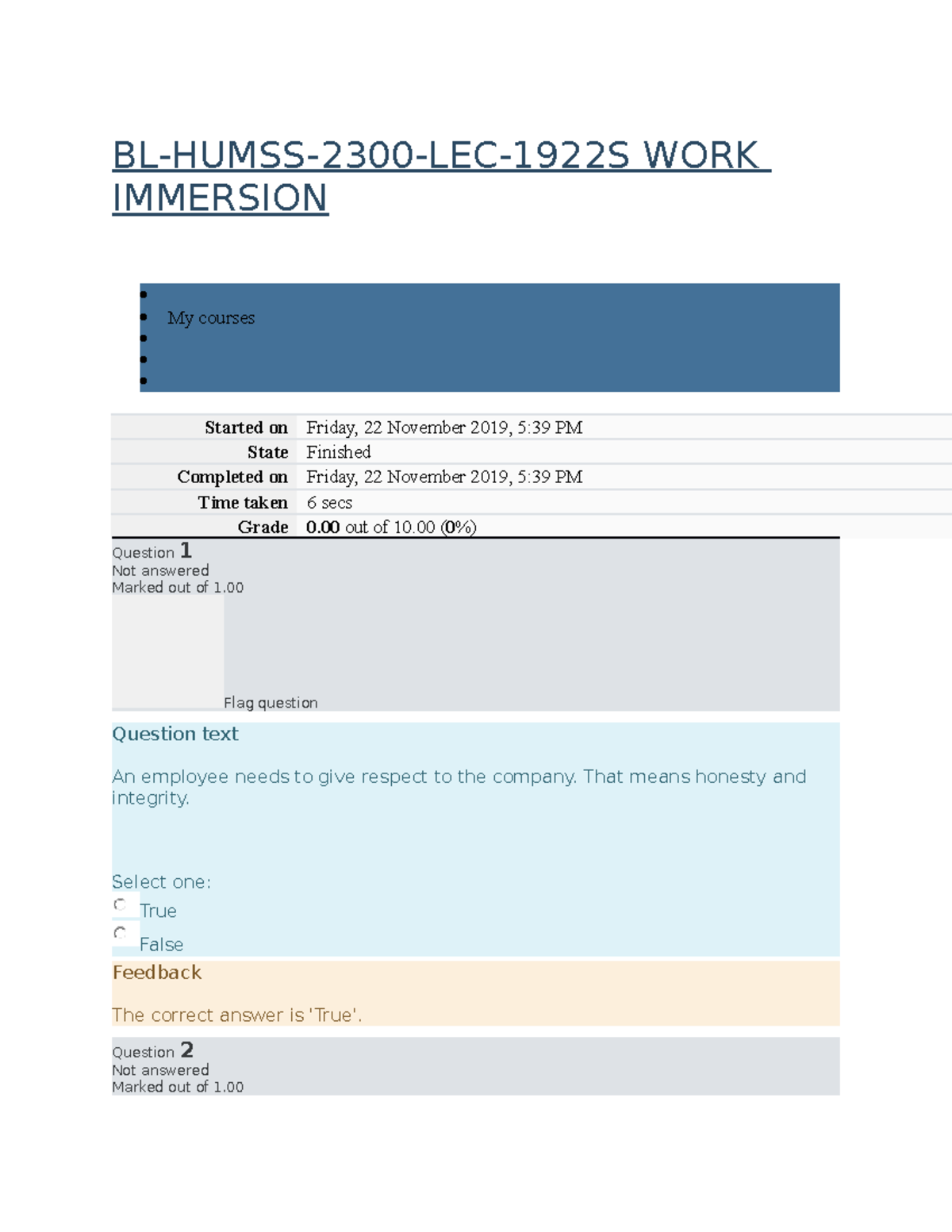 BL Humss 2300 LEC 1922S WORK Immersion - BL-HUMSS-2300-LEC-1922S WORK ...