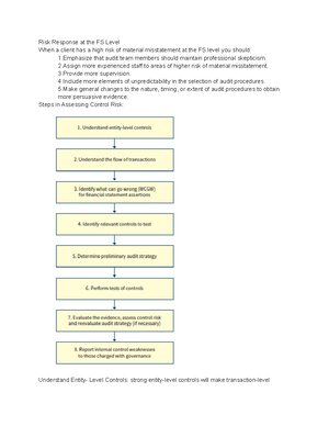 Chapter 3 Risk Assessment Part I - Audit Risk and Audit Strategy ...