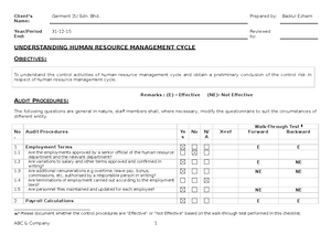 Draft Management Letter - We wish to bring your attention to the ...