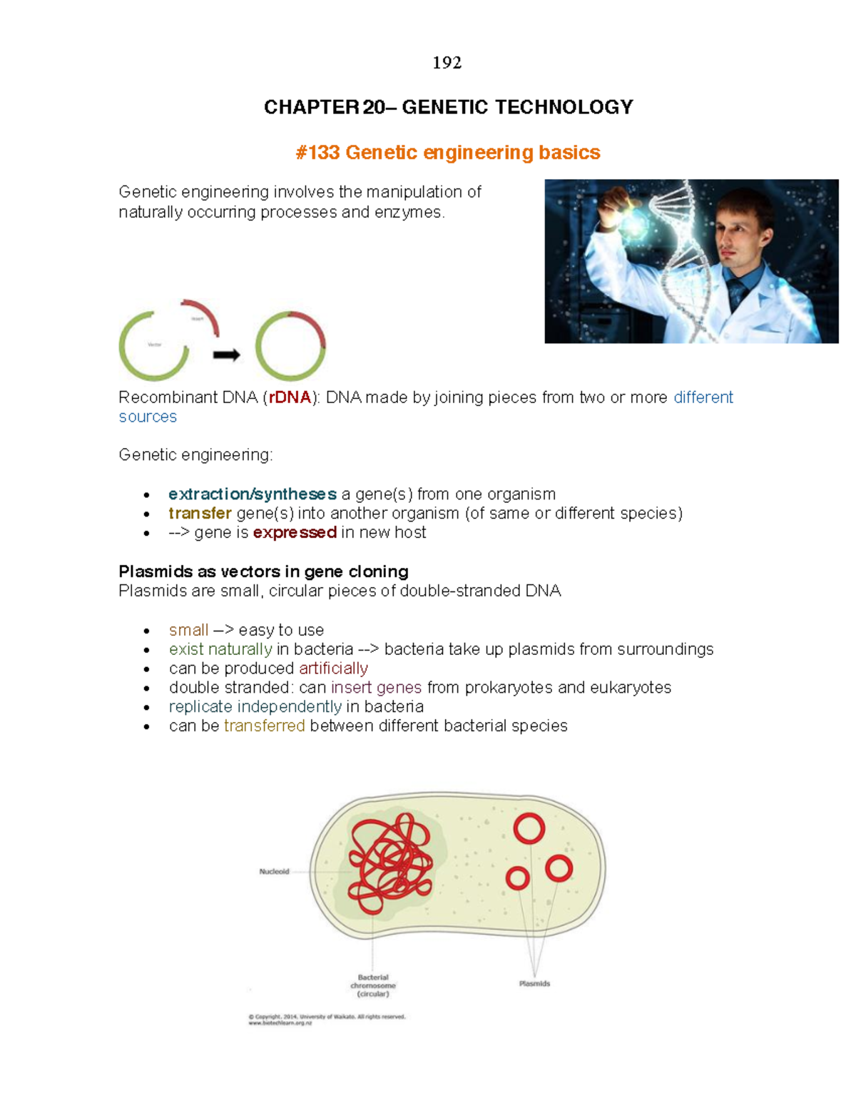 Genetic Technology-Topic-19-A2-Biology - CHAPTER 20– GENETIC TECHNOLOGY ...