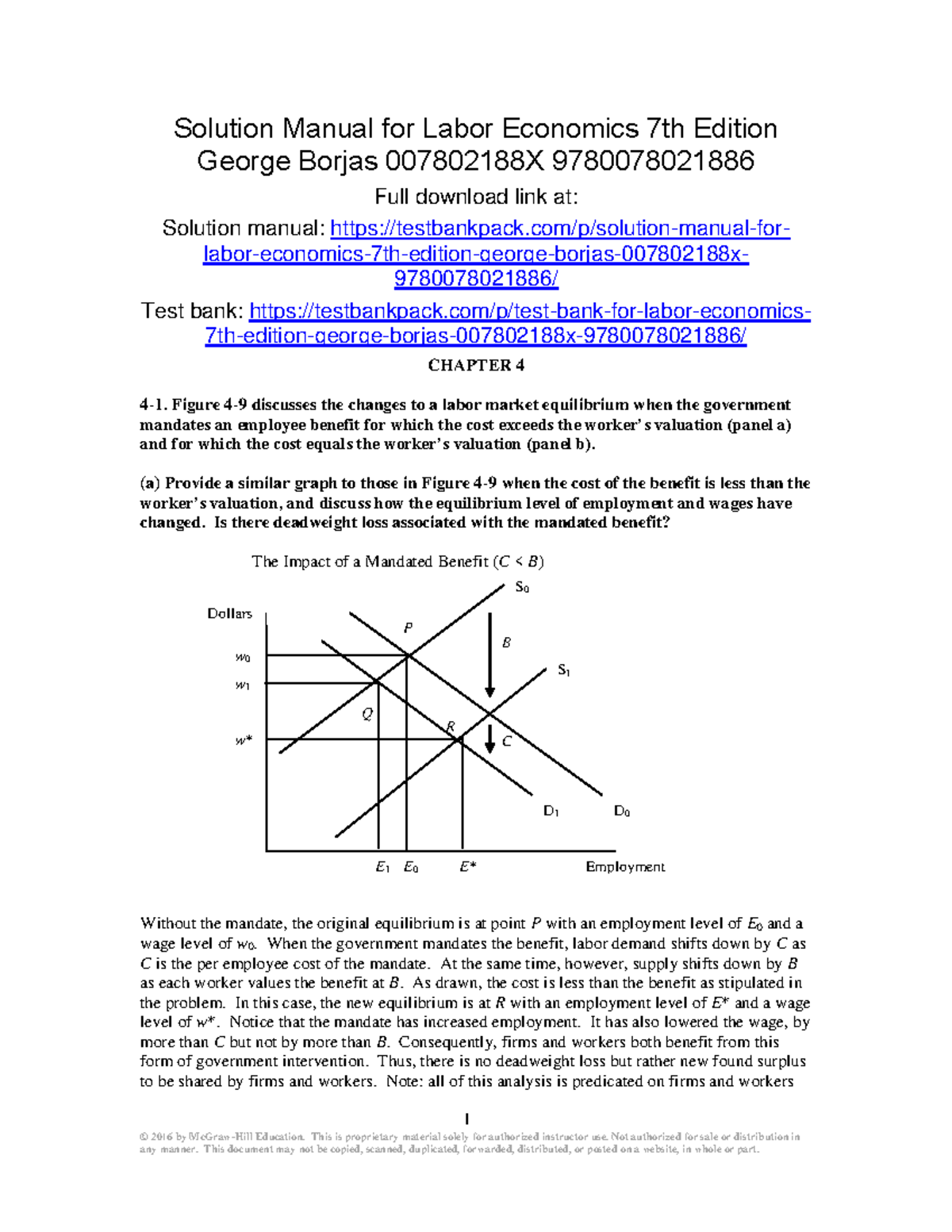 664692129 Labor Economics 7th Edition George Borjas Solutions Manual 1 ...