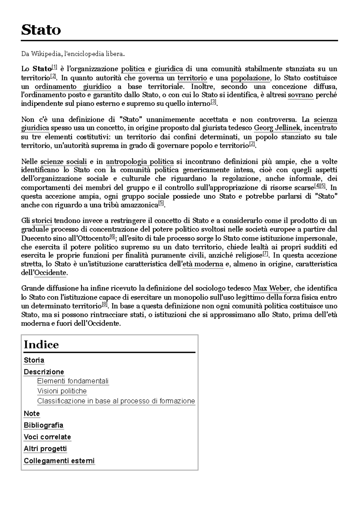 Stato - Stato Da Wikipedia, l'enciclopedia libera. Lo Stato [1] è l ...