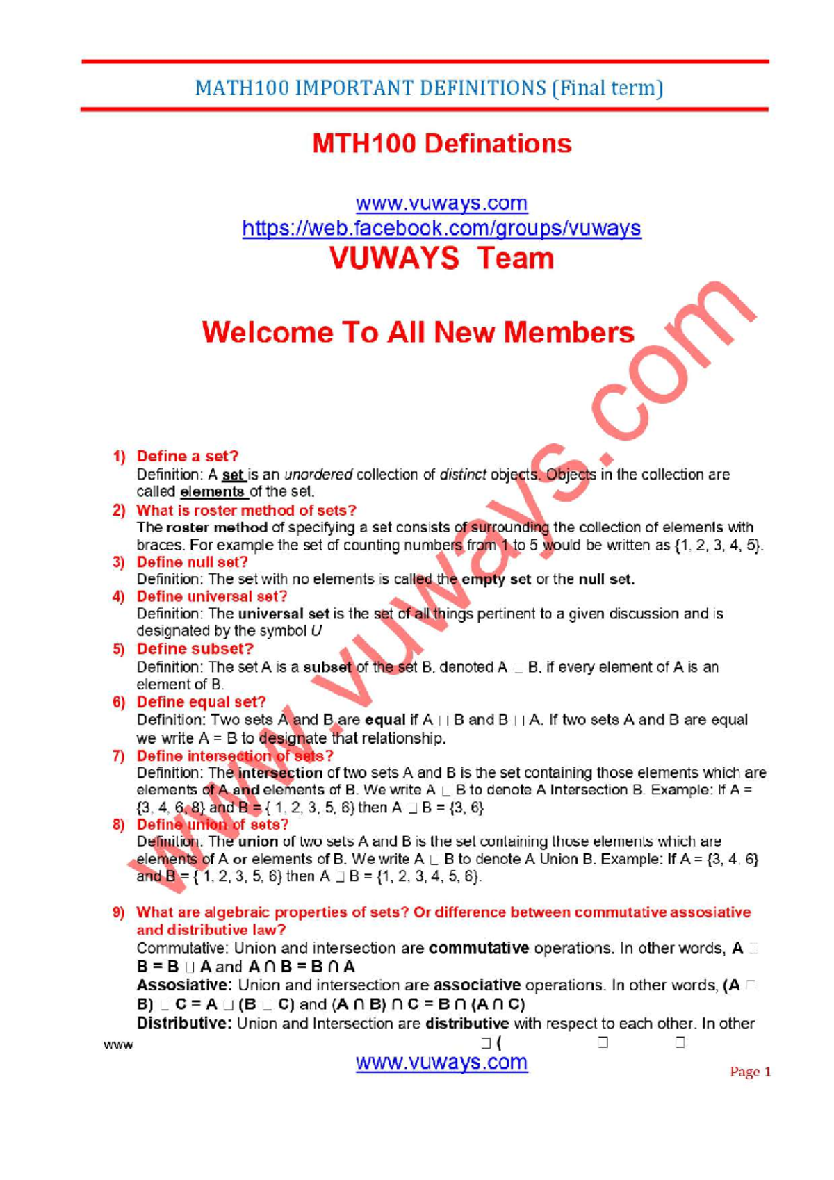 MT102 Mid Term Important Notes - Software engg - Studocu