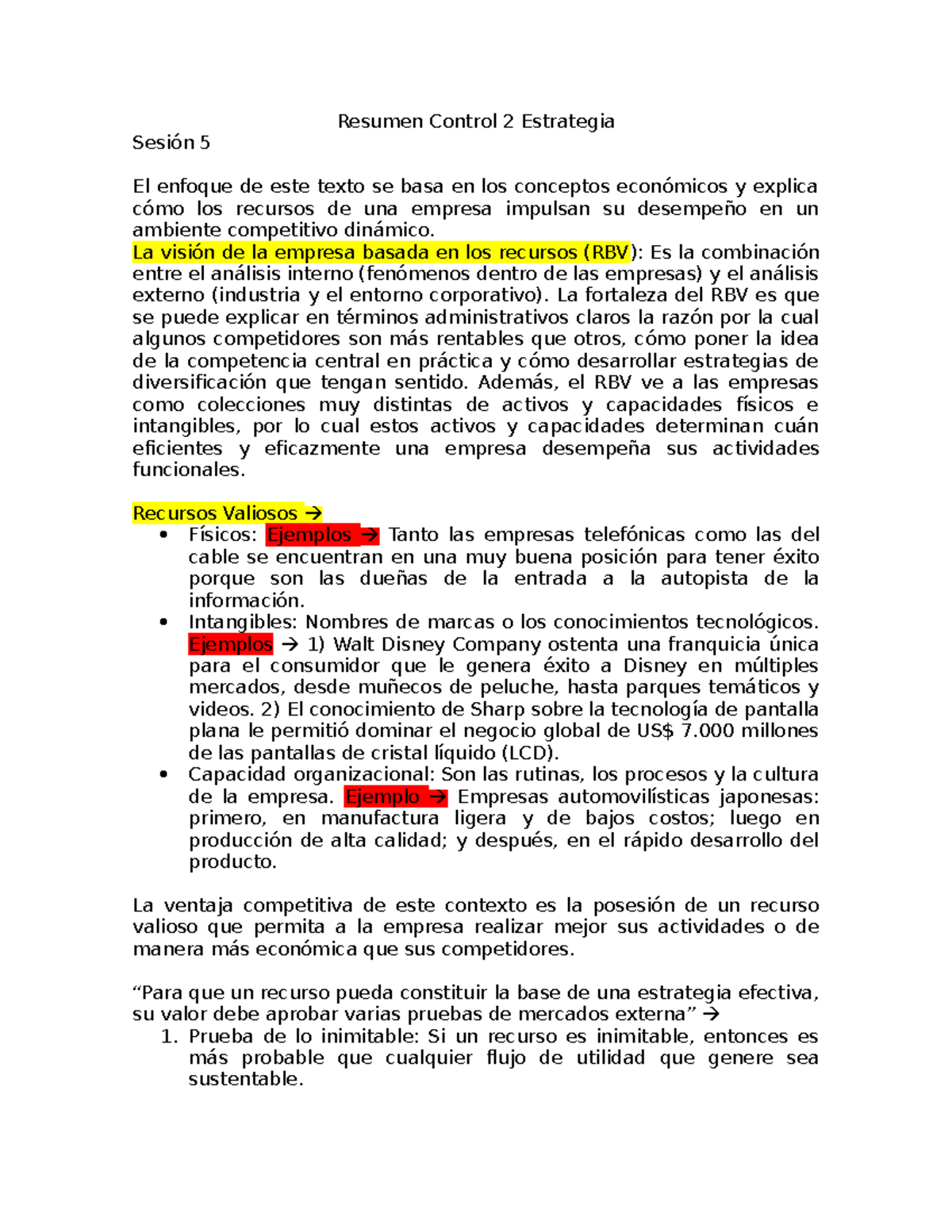 Resumen Control 2 Estrategia - Resumen Control 2 Estrategia Sesión 5 El enfoque de este texto se ...
