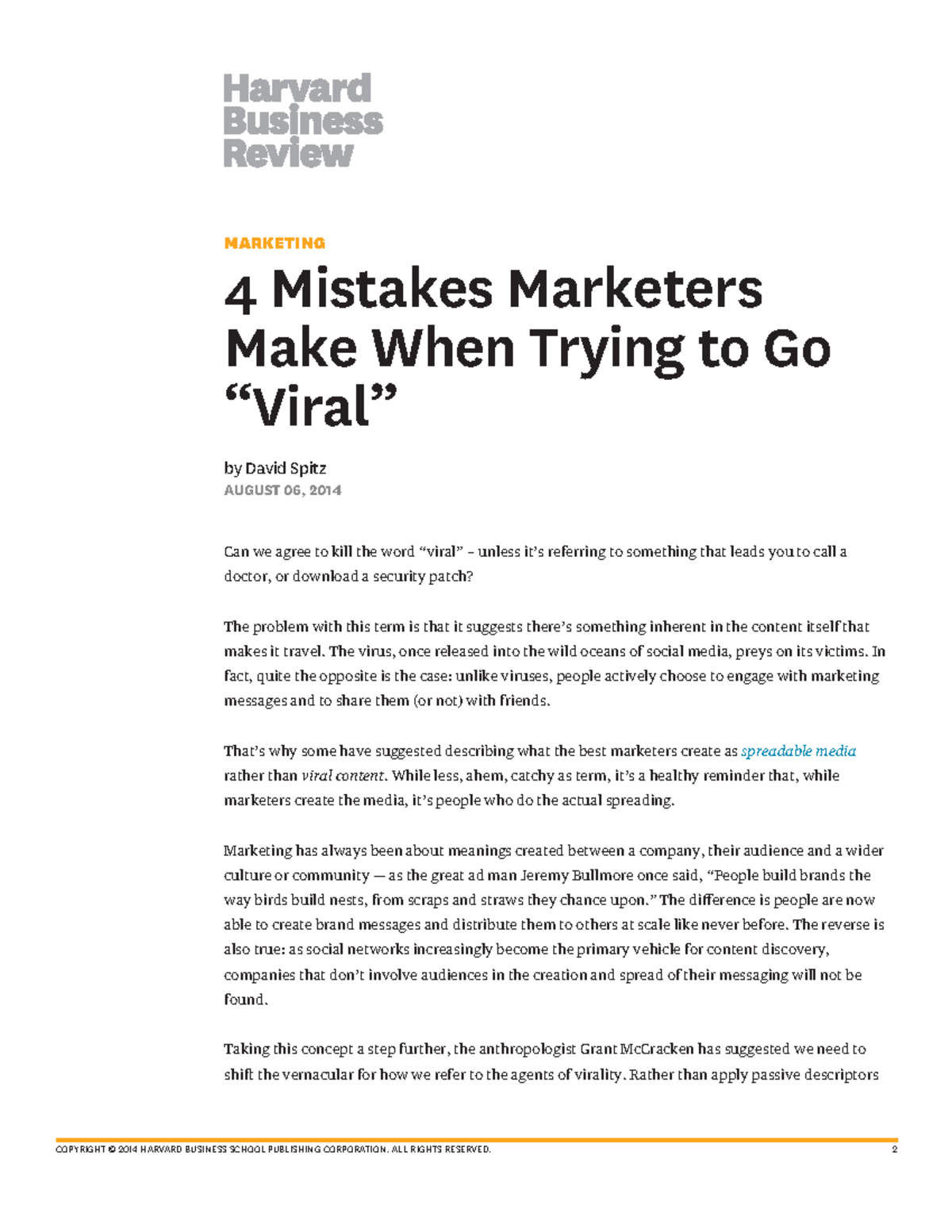 4 Mistakes Marketers Make When Trying to Go %22Viral%22 - MARKETING 4 Mistakes Marketers Make ...