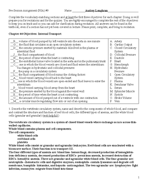 PSA 4 SP20 - Pre-Session Assignment (PSA) #4 Name Audrey Loughran ...