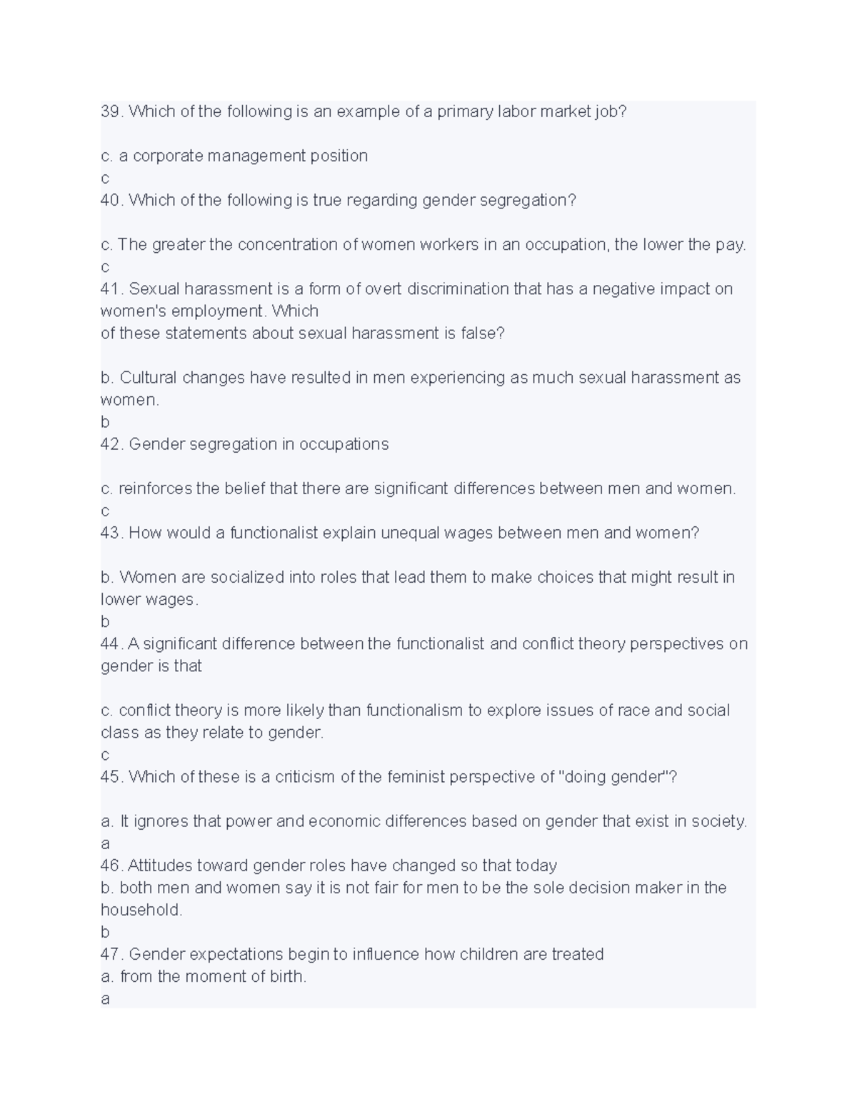 S - practice q's - Which of the following is an example of a primary ...