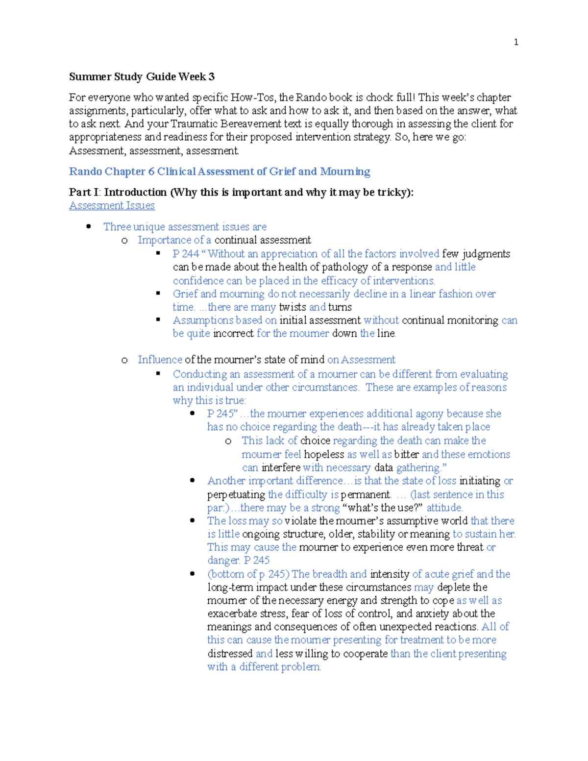 Summer Week 3 Notes - Summer Study Guide Week 3 For everyone who wanted ...