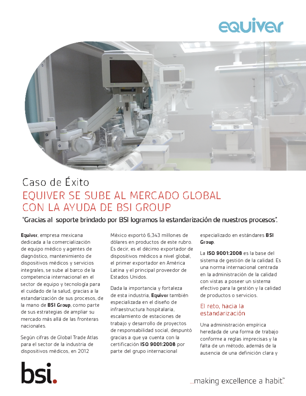 Caso Exito-Equiver - Apuntes - EQUIVER SE SUBE AL MERCADO GLOBAL CON LA ...