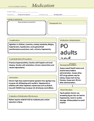 Inderal medication template - MEDICATION Inderal_______ CATEGORY CLASS ...