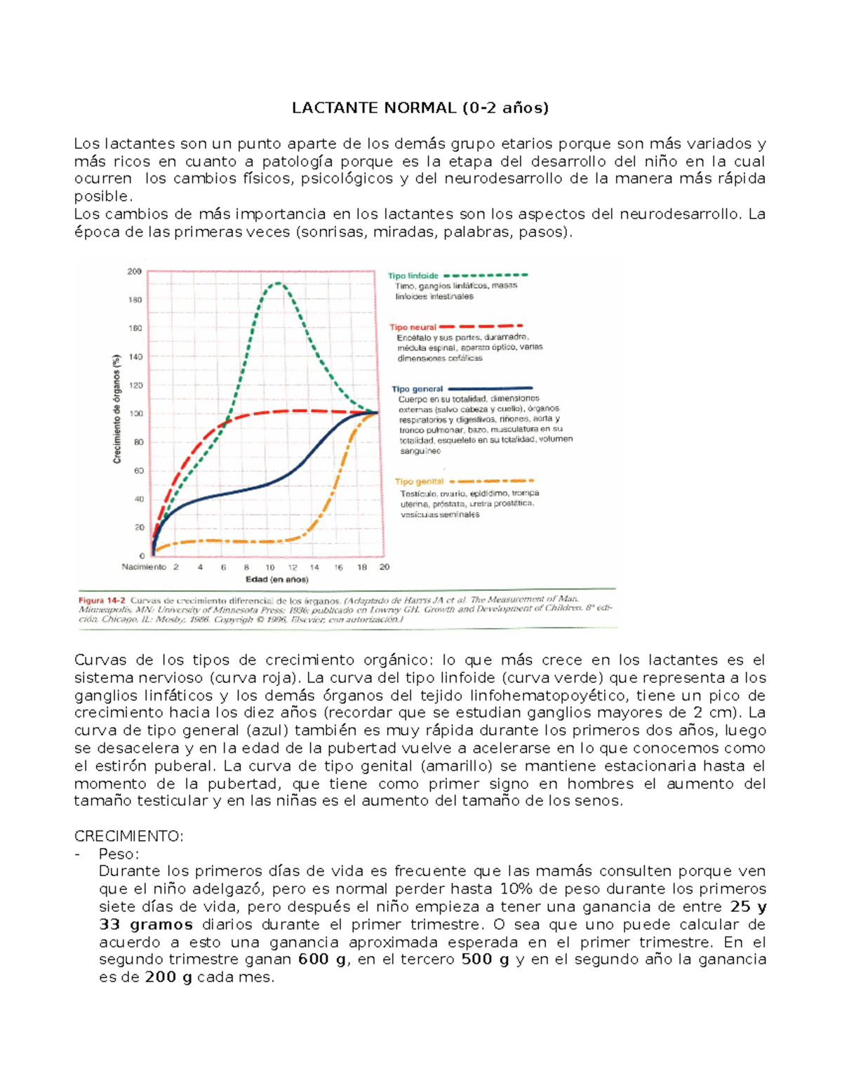Lactante normal - LACTANTE NORMAL Los lactantes son un punto aparte de ...