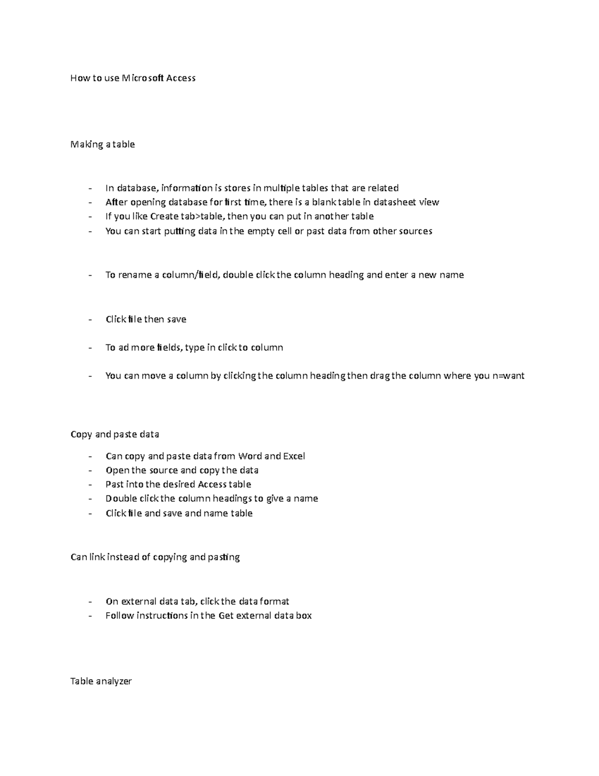 How to use Microsoft Access - How to use Microsoft Access Making a ...