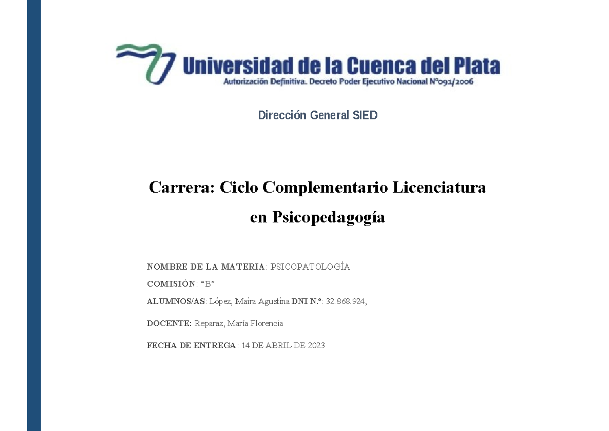 Actividad 3 unidad III - Dirección General SIED Carrera: Ciclo Complementario Licenciatura en ...