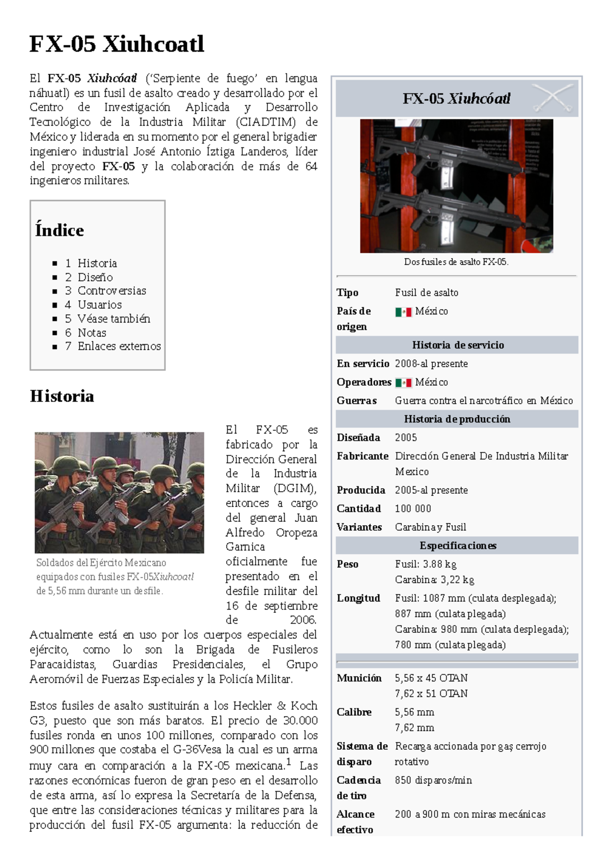 FX-05 Xiuhcoatl - xddd - FX-05 Xiuhcóatl Dos fusiles de asalto FX-05 ...