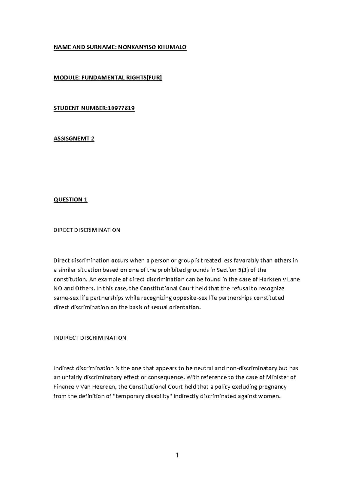 FUR Assignment 2 - Summary B Ed Senior Phase and Further Education and ...