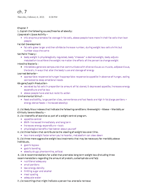 Nutrition ch 17 study guide - Chapter 17 Name three suggestions for ...