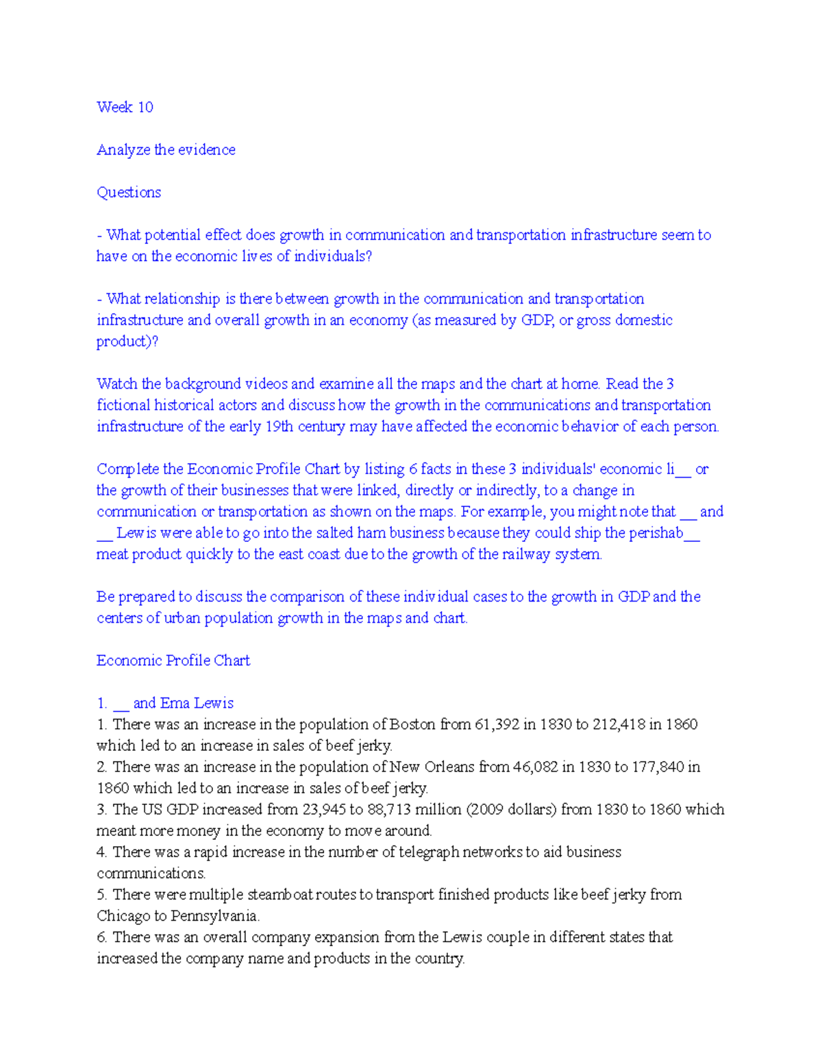 Week 10 Questions and Answers - Week 10 Analyze the evidence Questions What potential effect ...