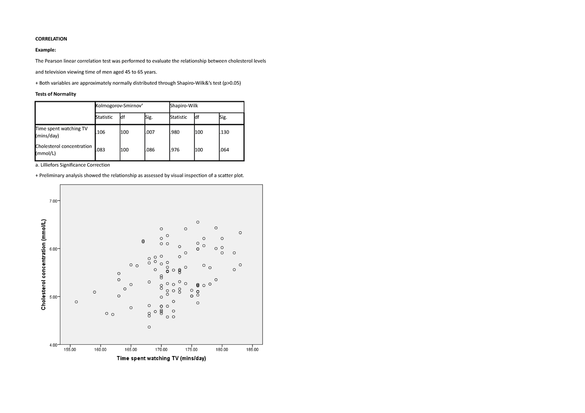 Correlationregression - CORRELATION Example: The Pearson linear ...