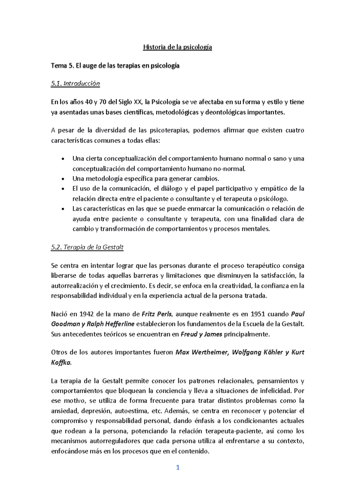 Tema 5 y 6 Historia - ohuh - Historia de la psicología Tema 5. El auge ...