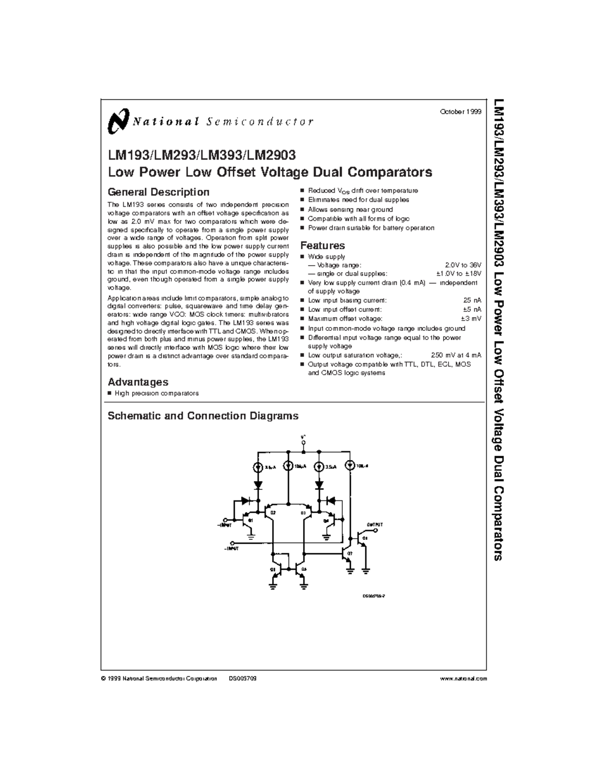 LM393-National Semiconductor - LM193/LM293/LM393/LM Low Power Low ...